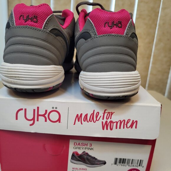 Ryka | Shoes | Ryka 75 Wide Dash 3 Walking Shoes Greypink New With Box ...